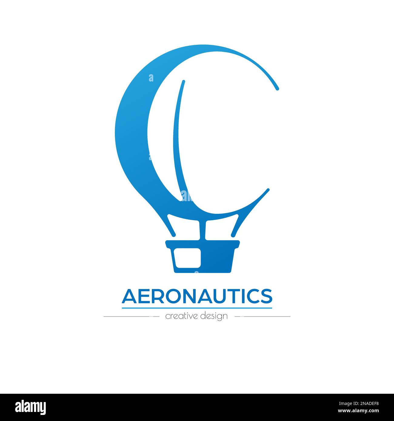 Aeronautics. Logo, logo or sticker template for web design and creative ...