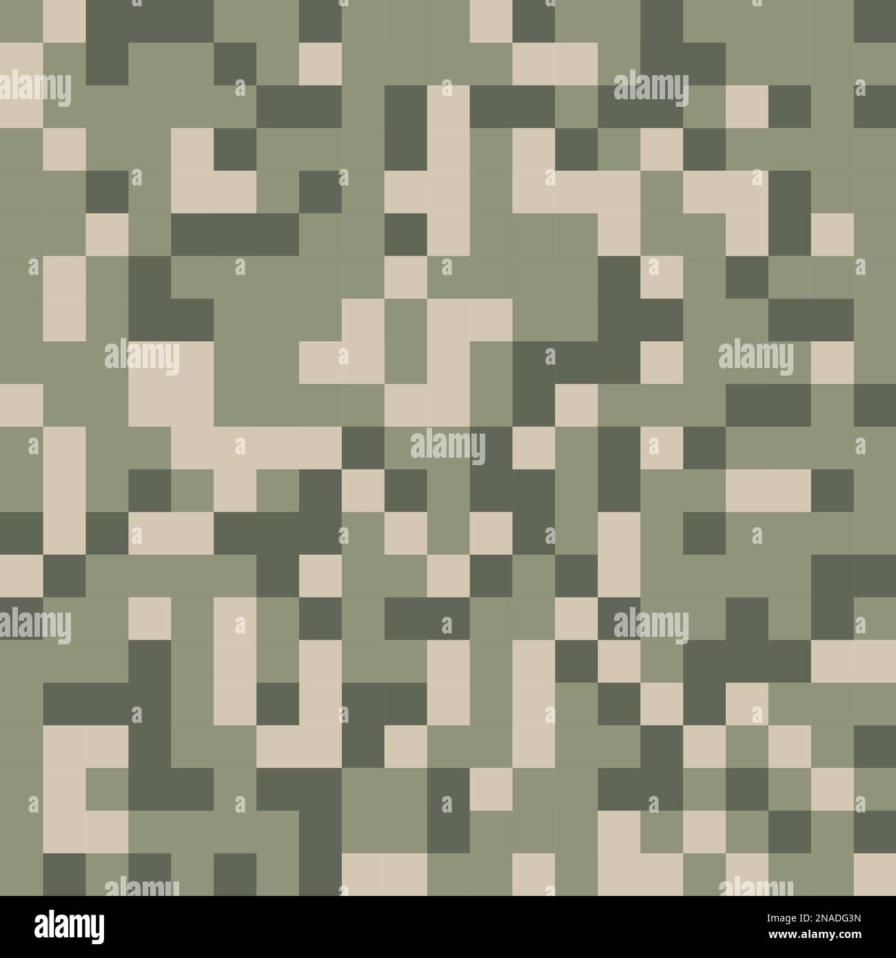Digital camouflage in green tones. Seamless vector pattern. Pixel grid ...