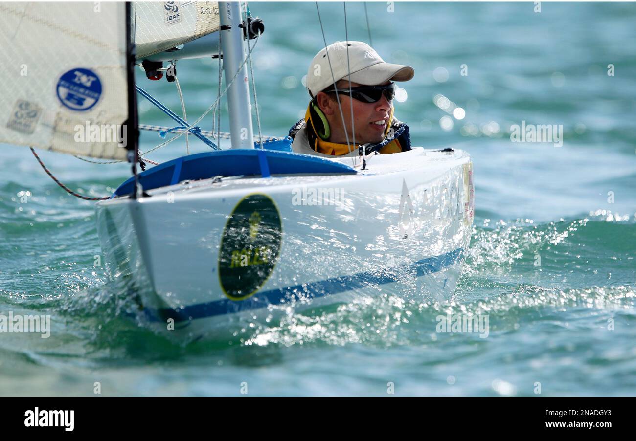 Niko Salomaa, from Finland, races in the 2.4 meter series at the Miami ...