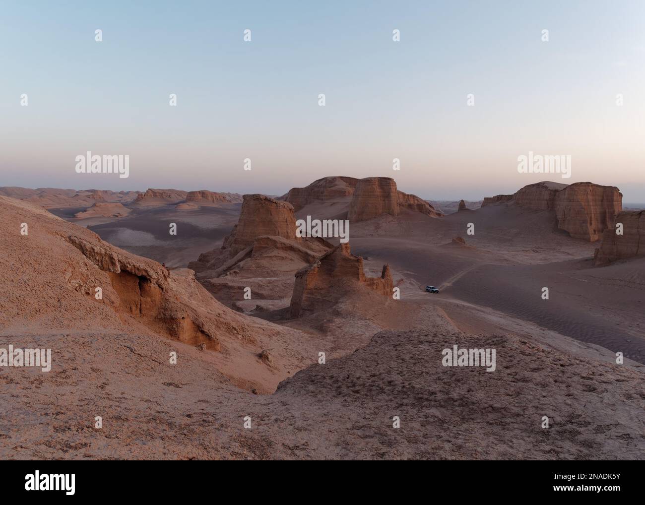 A beautiful aerial view of a remote desert landscape Stock Photo - Alamy