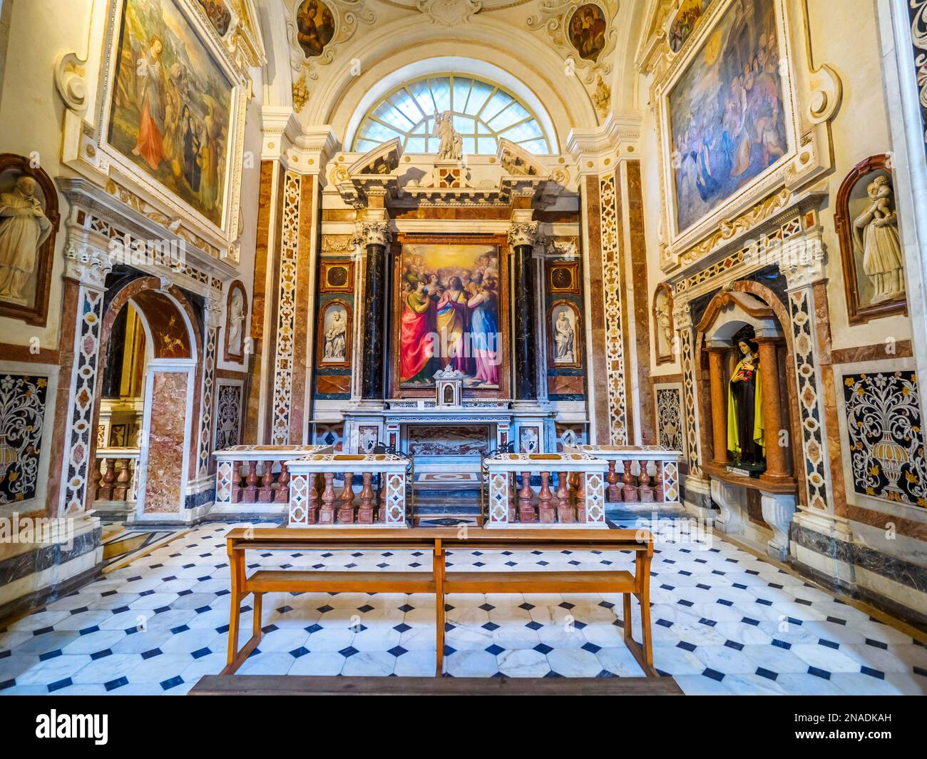 Chapel of the Holy Virgins in the baroque style church of Jesus (chiesa del Gesu' ) called also ...