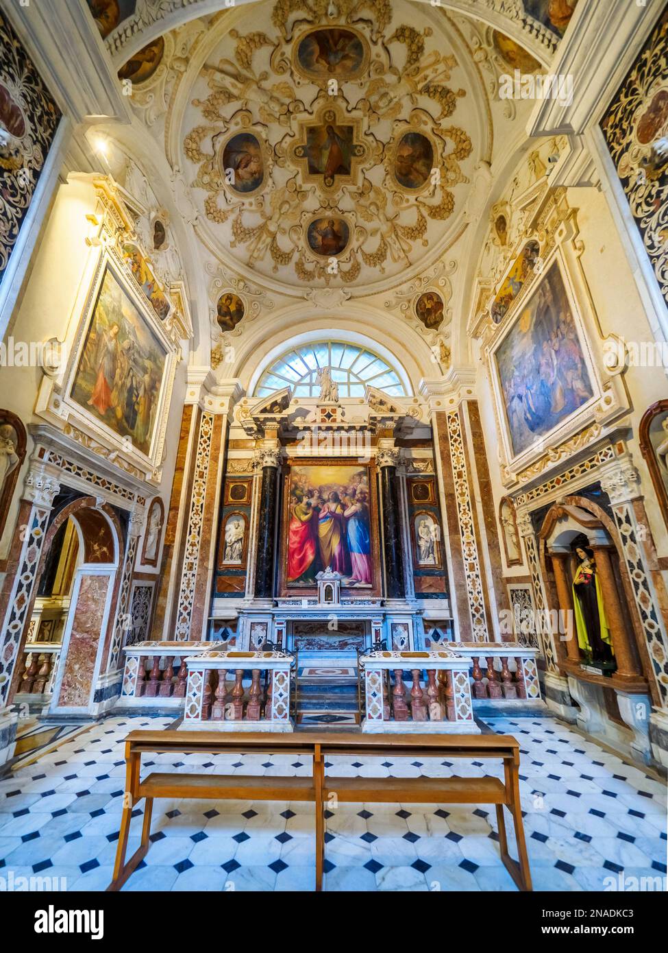 Chapel of the Holy Virgins in the baroque style church of Jesus (chiesa del Gesu' ) called also ...
