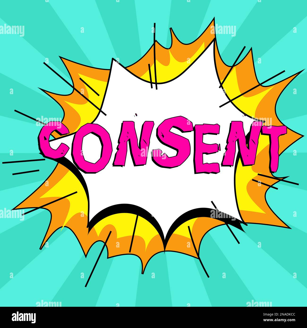 Text showing inspiration Consent, Business idea general agreement about ...