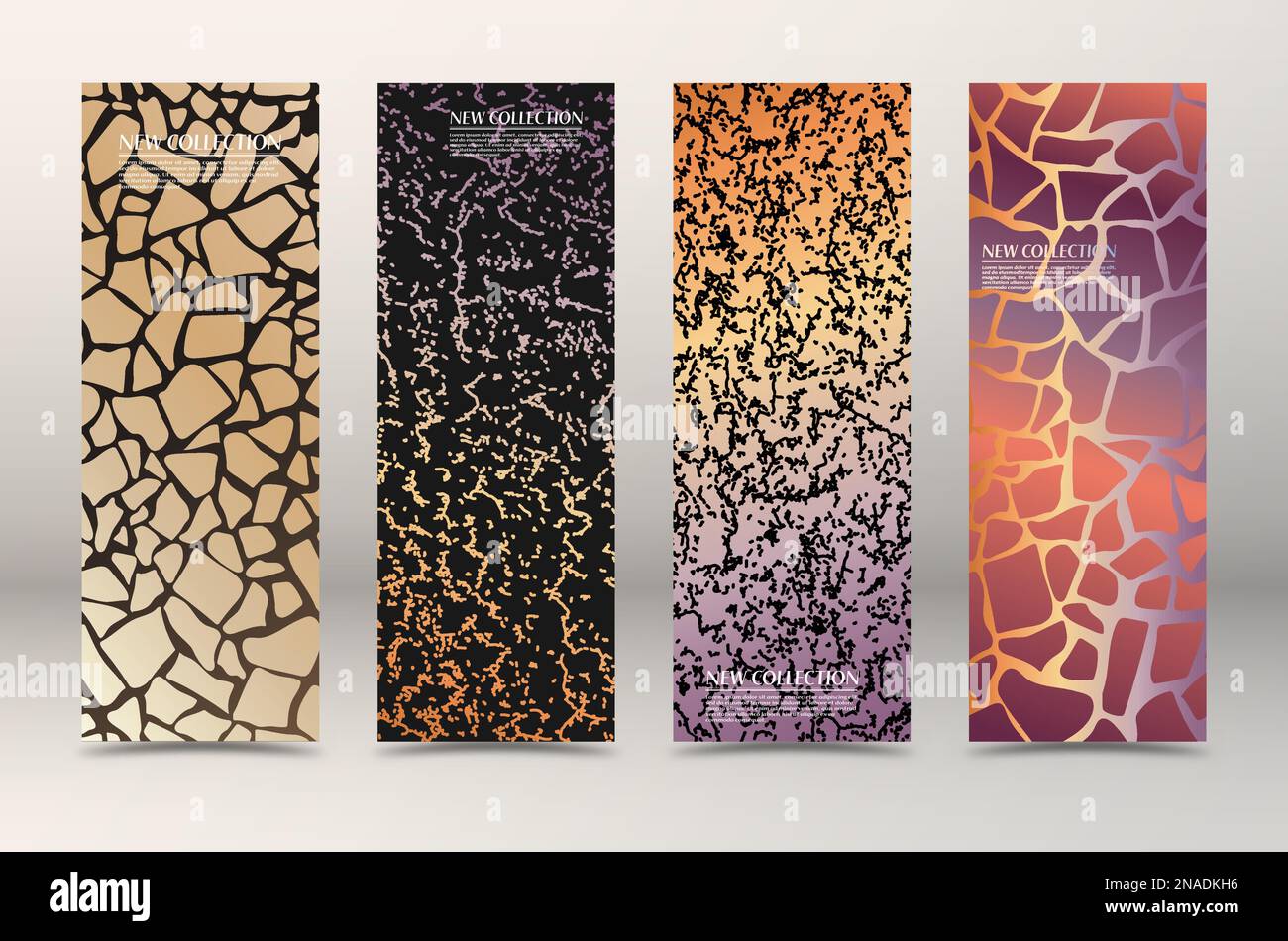 A set of modern unusual designs for covers, banners, posters and ...