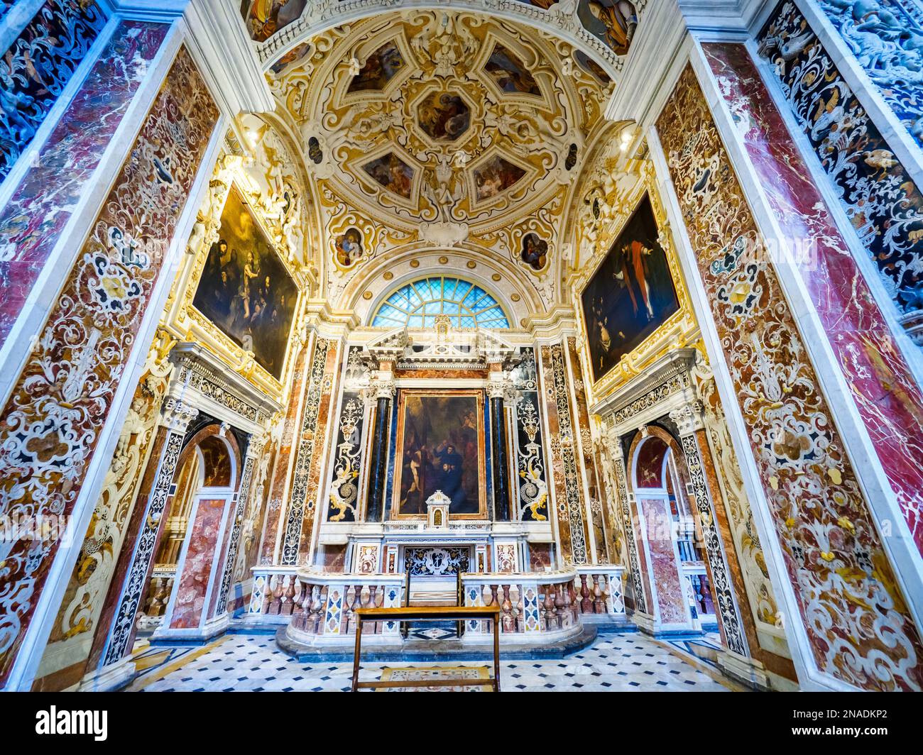 Chapel of the Holy Confessors in the baroque style church of Jesus (chiesa del Gesu' ) called ...