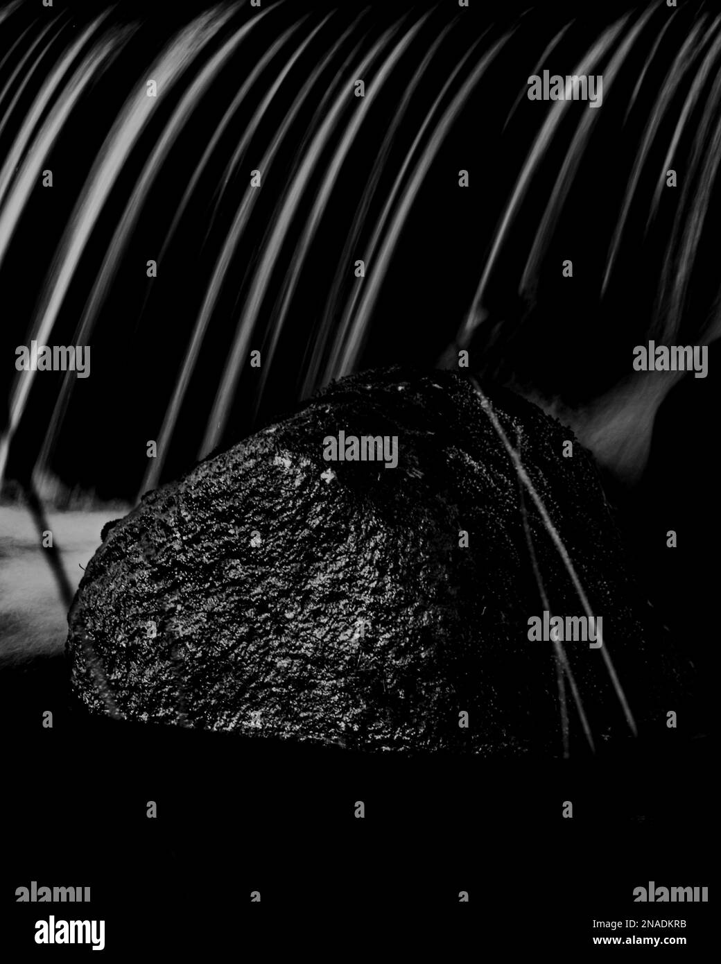 Rock formation river in Black and White Stock Photos & Images - Alamy