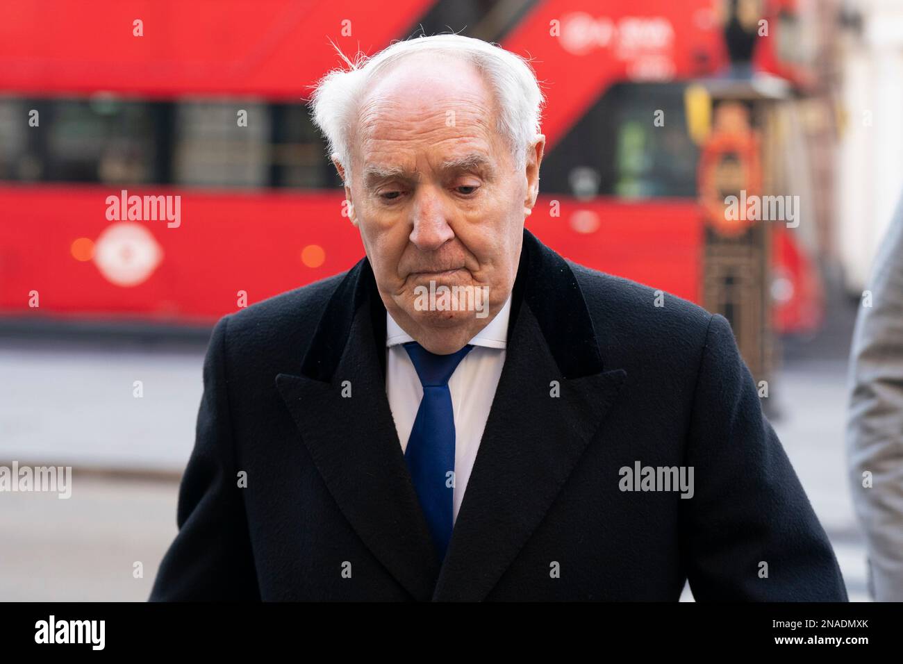 Sir Frederick Barclay arrives at the Royal Courts Of Justice, central ...