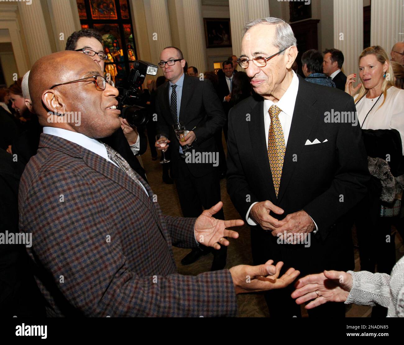 Al Roker, left, and former New York Governor Mario Cuomo attend the ...