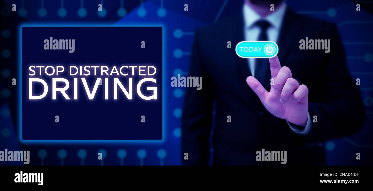 Writing displaying text Stop Distracted Driving, Business idea asking ... Writing displaying text Stop Distracted Driving, Business idea asking ...