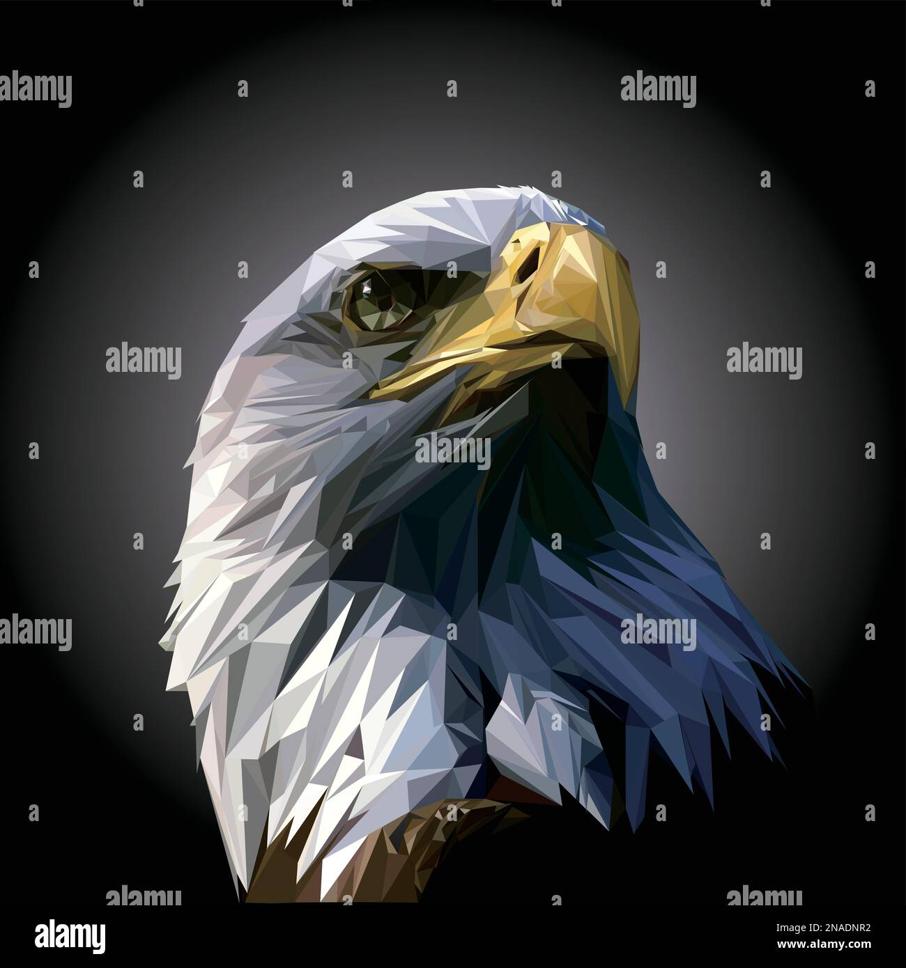 Ornate eagle. Original hawk illustration Stock Vector Image & Art - Alamy