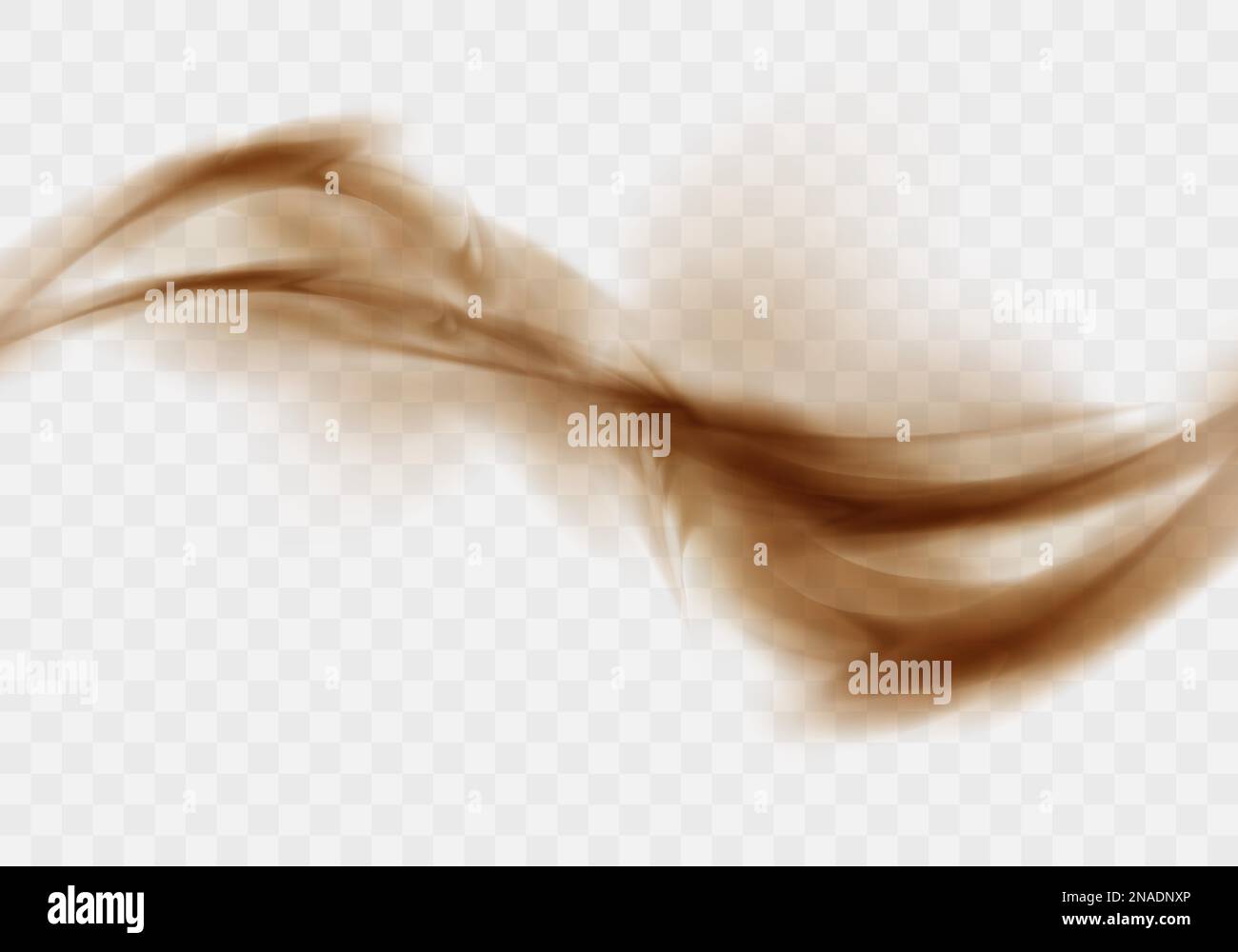 Desert sandstorm, brown dusty twisted cloud banner or dry sand flying ...