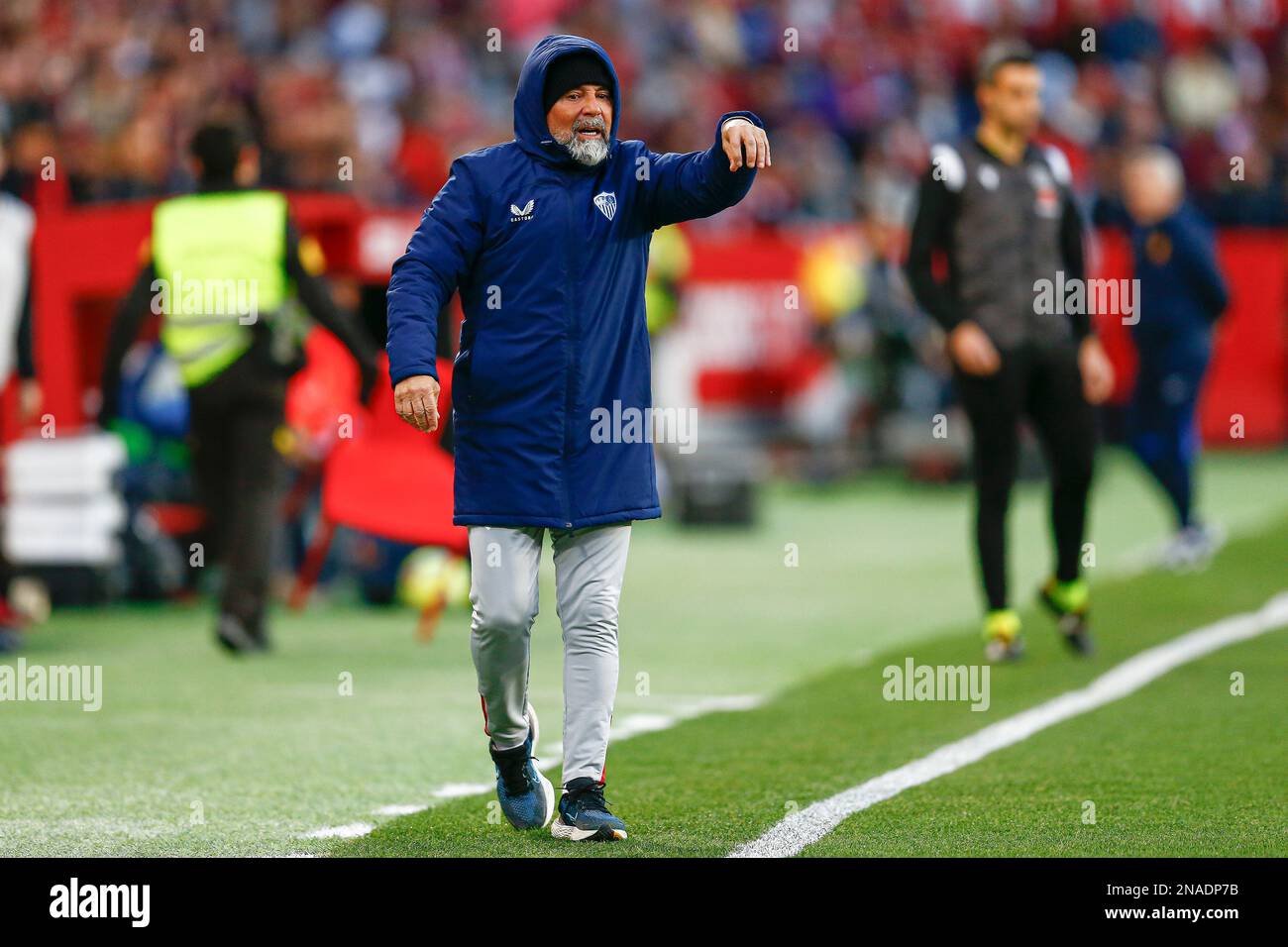 Sevilla FC head coach Jorge Sampaoli during the La Liga match between ...