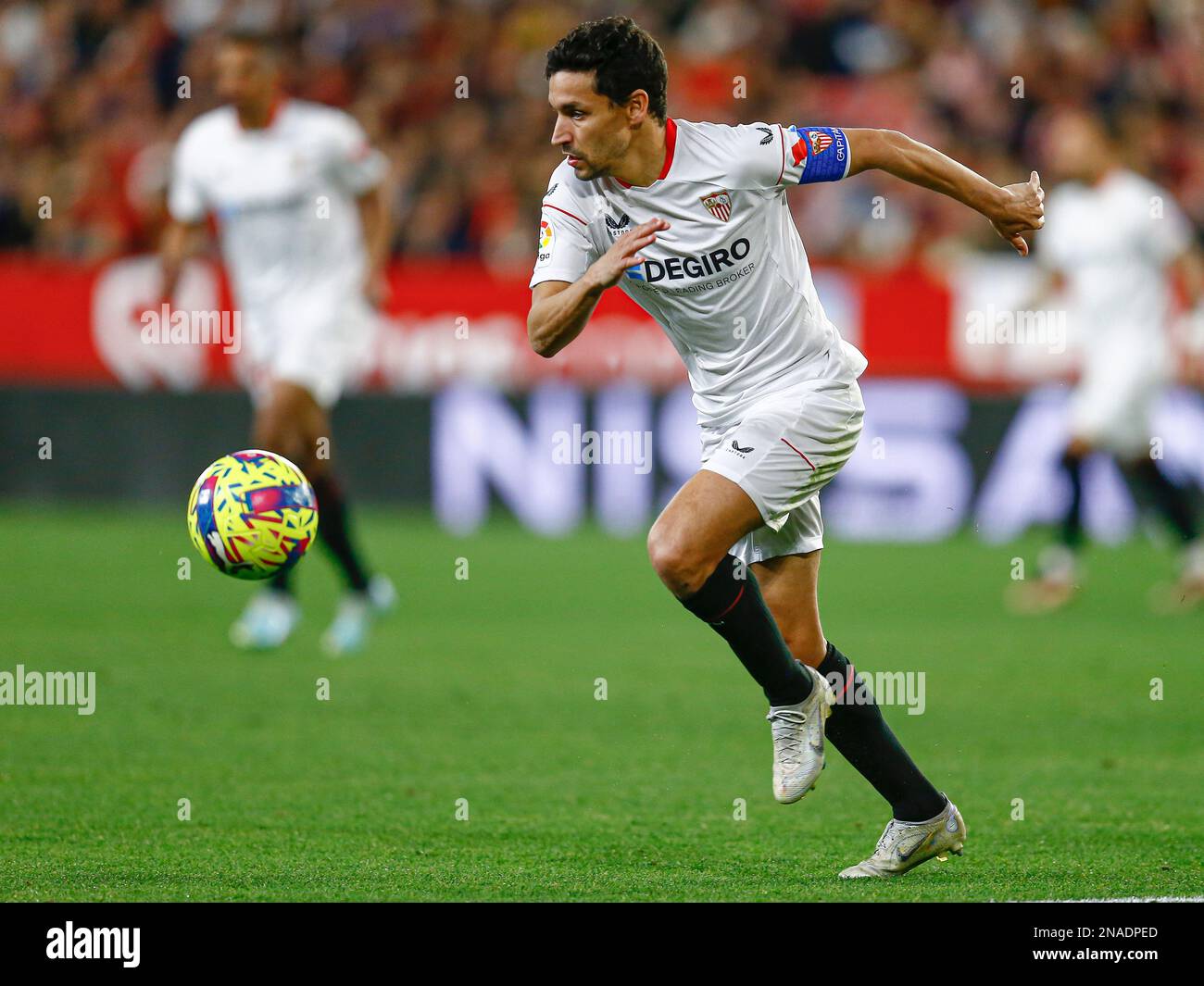 Jesus Navas of Sevilla FC during the La Liga match between Sevilla FC ...