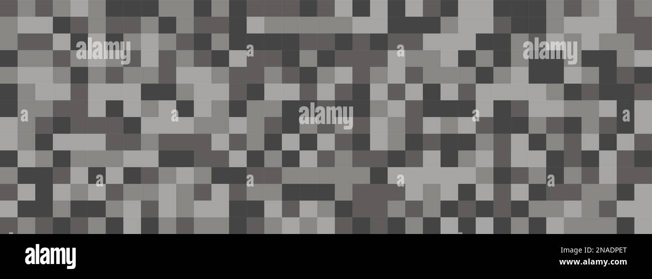 Digital camouflage in gray tones. Seamless vector pattern. Pixel grid ...
