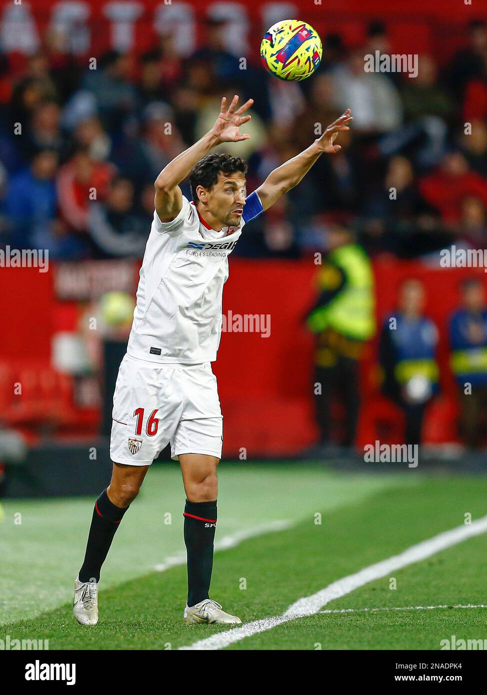 Jesus Navas of Sevilla FC during the La Liga match between Sevilla FC ...