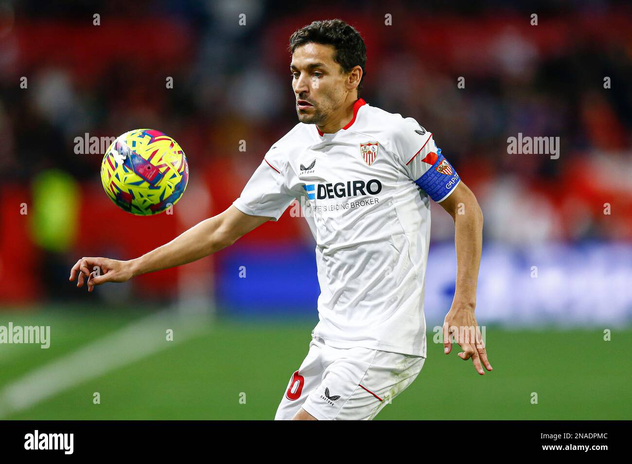Jesus Navas of Sevilla FC during the La Liga match between Sevilla FC ...