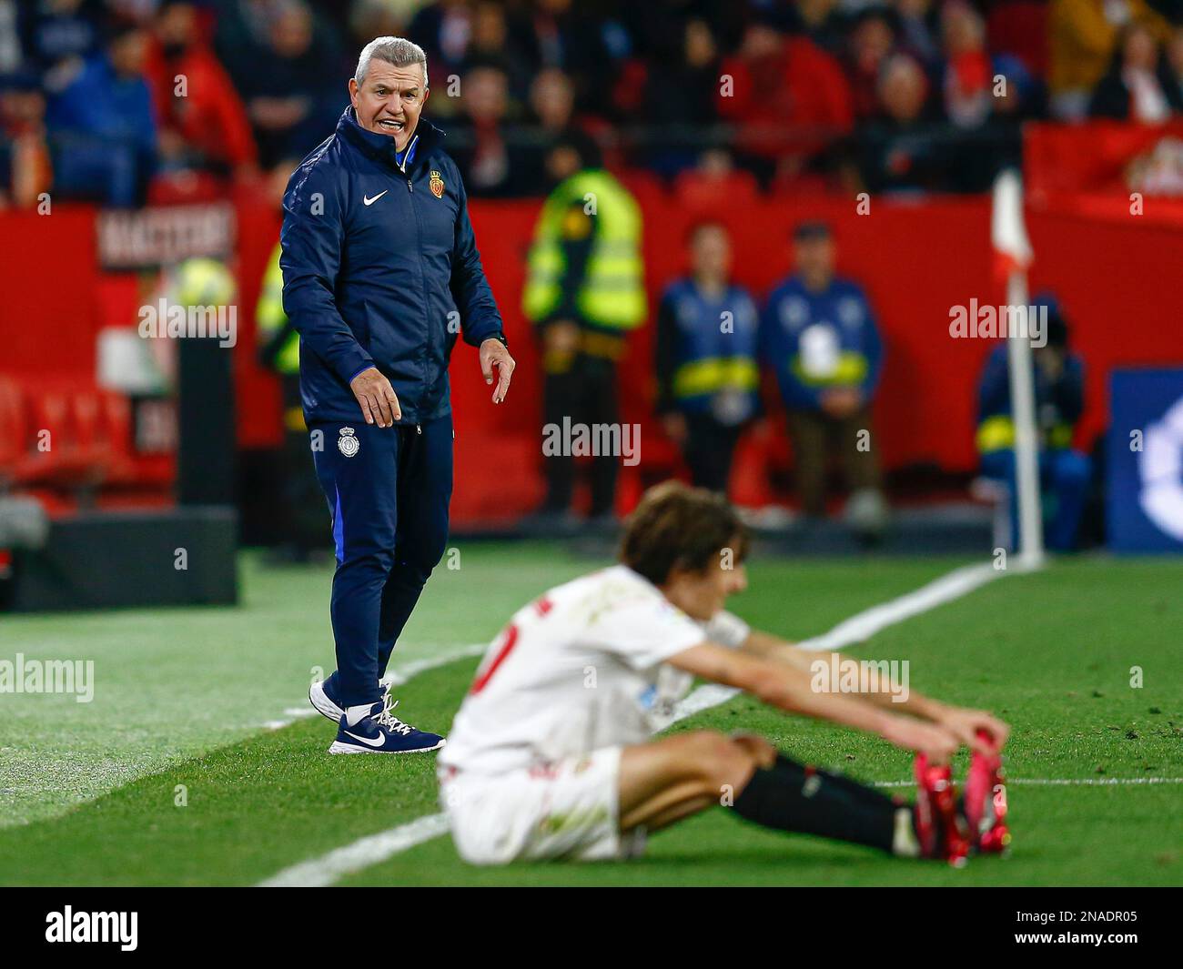 RCD Mallorca head coach Javier Aguirre during the La Liga match between ...