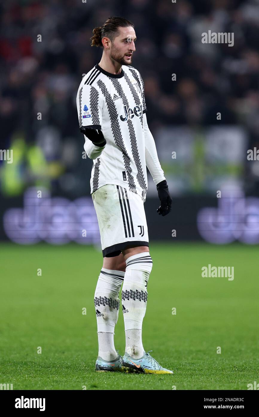Torino, Italy. 12th Feb, 2023. Adrien Rabiot of Juventus Fc gestures ...