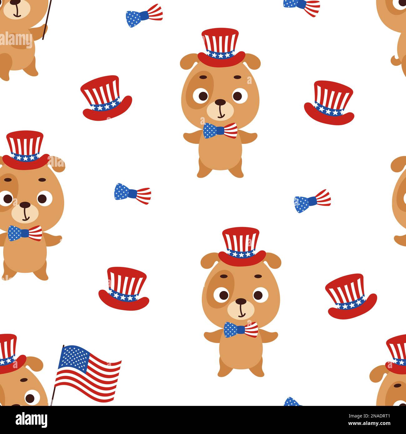 Patriotic Dog Clip Art
