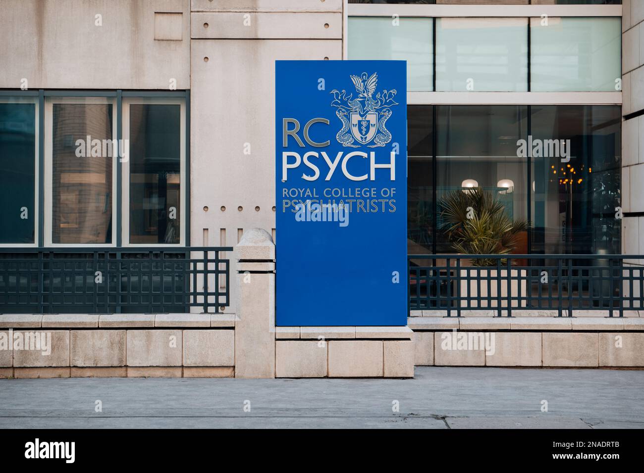 London, UK - February 09, 2023: Sign at the entrance to The Royal ...