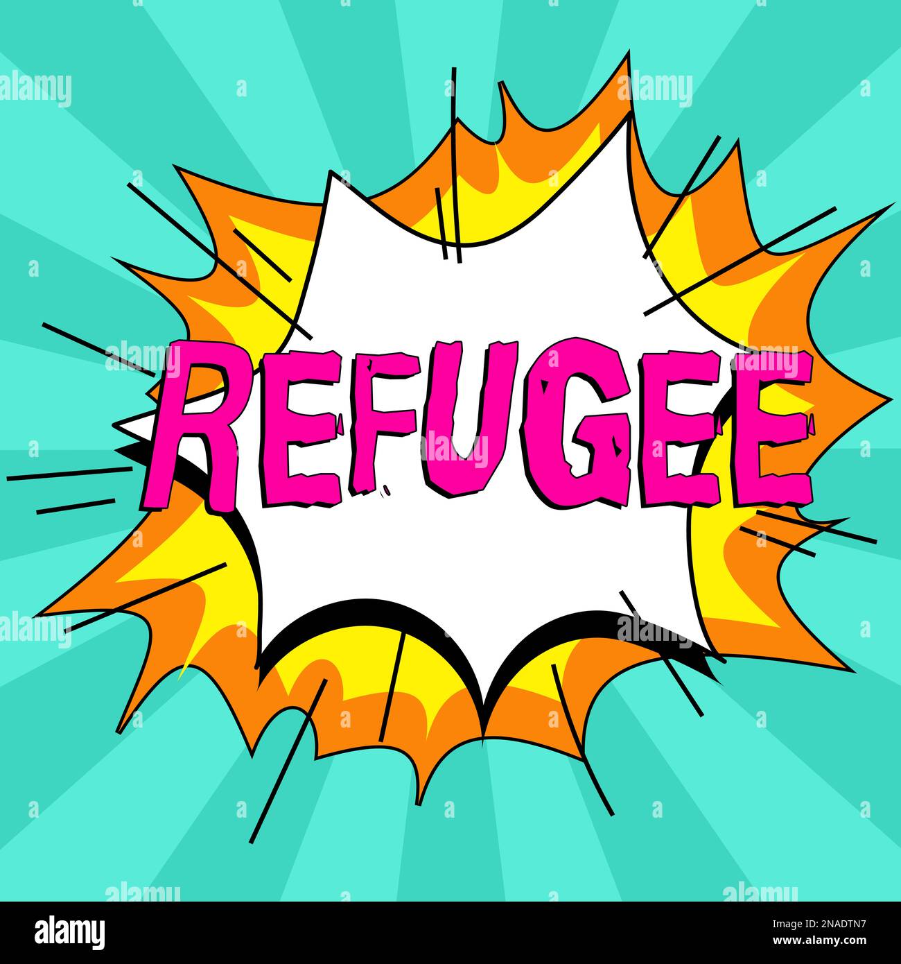 Hand writing sign Refugee, Conceptual photo refer to movements of large ...