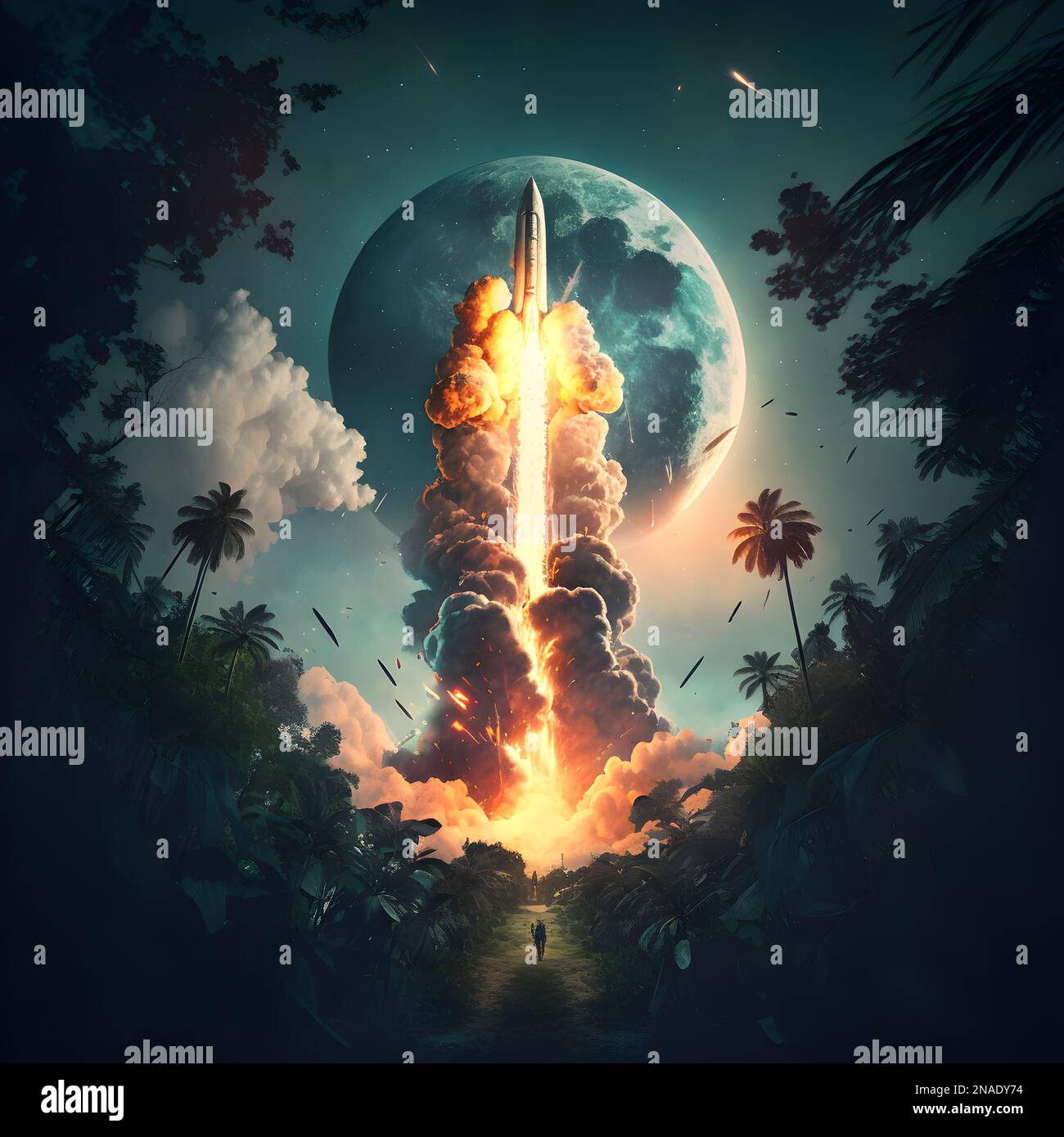 Rocket graphic hi-res stock photography and images - Alamy