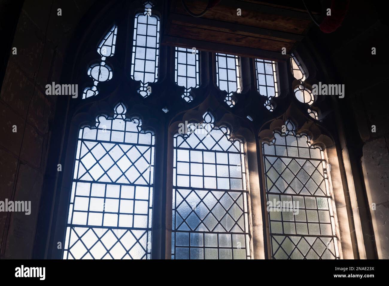 The west window, St. Leonard`s Church, Ryton-on-Dunsmore, Warwickshire ...
