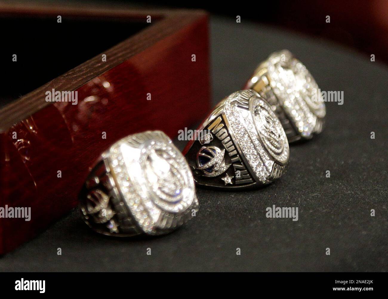 The NBA championship ring presented to Dallas Mavericks' Dirk Nowitzki ...