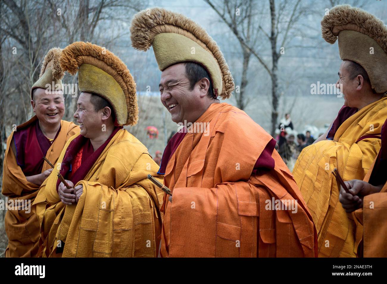 Laughing monks hi-res stock photography and images - Alamy