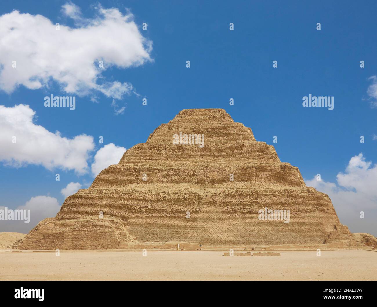 Landscapes of the Step Pyramid of Djoser and its interior Stock Photo ...