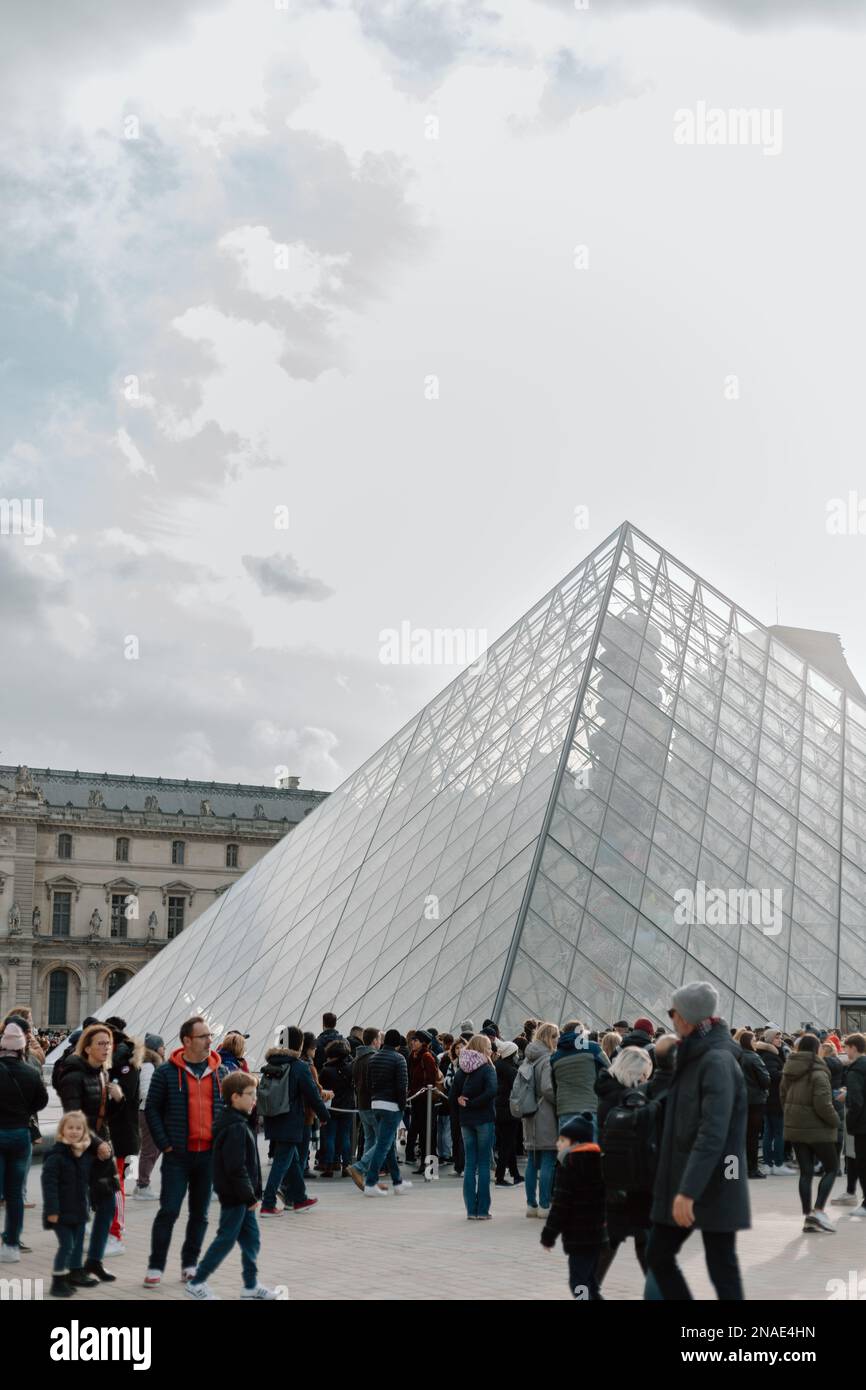 The Louvre crowds during the day Stock Photo - Alamy