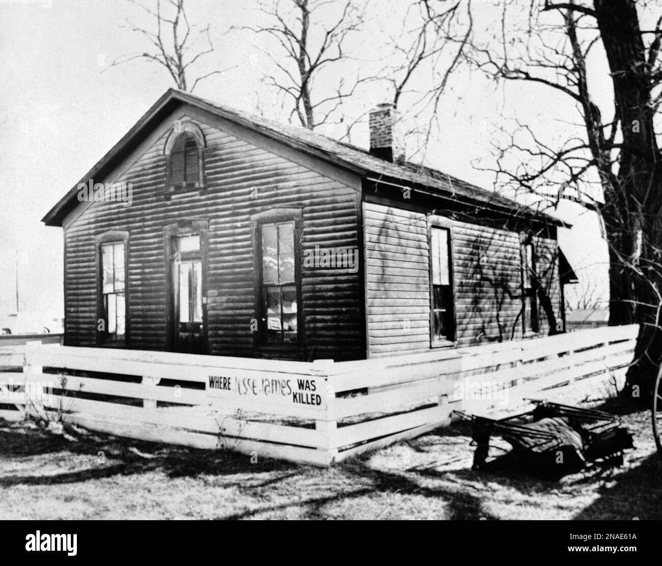 This house, where Jesse James was killed by Robert Ford on April 3 ...