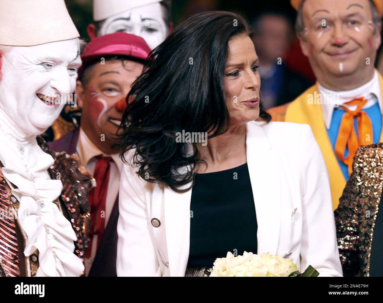 In this Tuesday, Jan. 24 , 2012 photo, lPrincess Stephanie arrives to ...