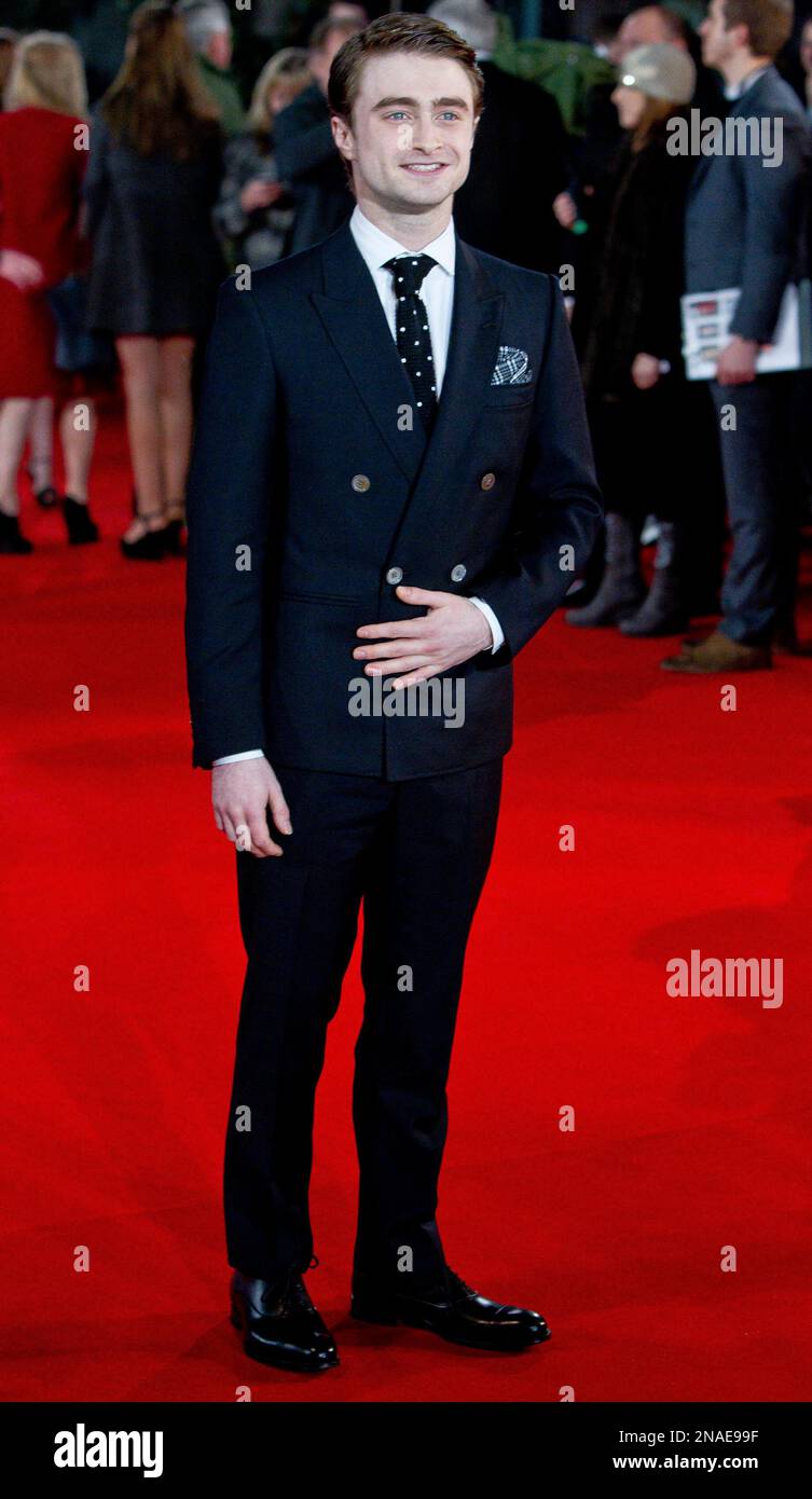British actor Daniel Radcliffe arrives for the world premiere of The ...