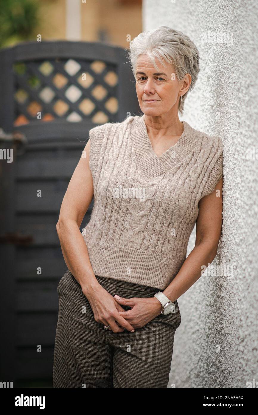 Former Dyfed-Powys police sergeant Jill Owens at her home in ...