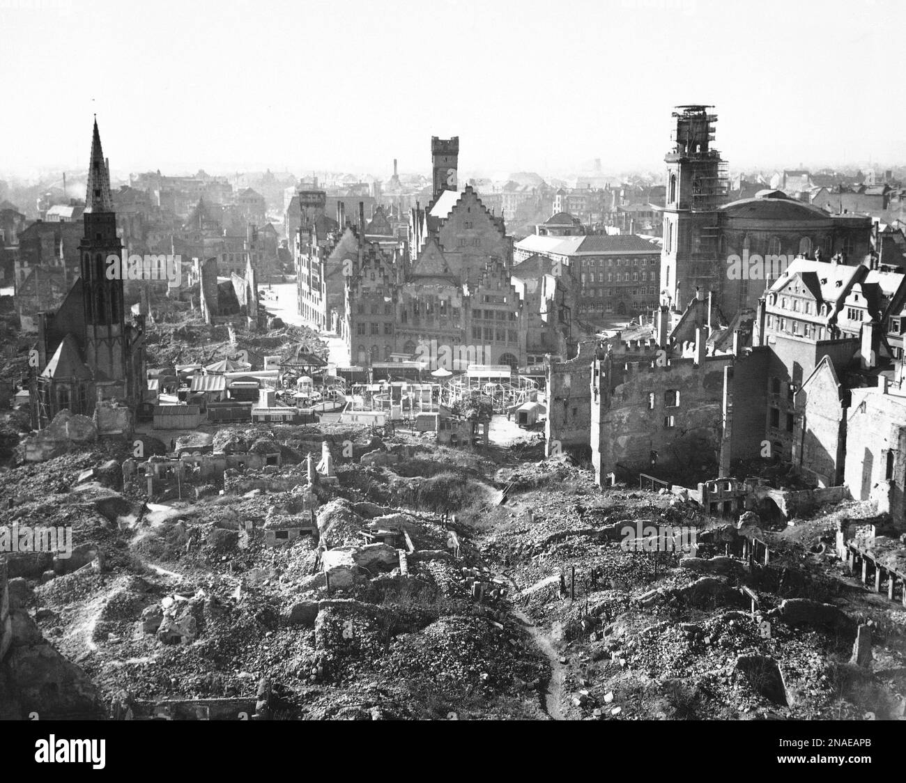 Three years of reconstruction show only slightly in the headquarters ...