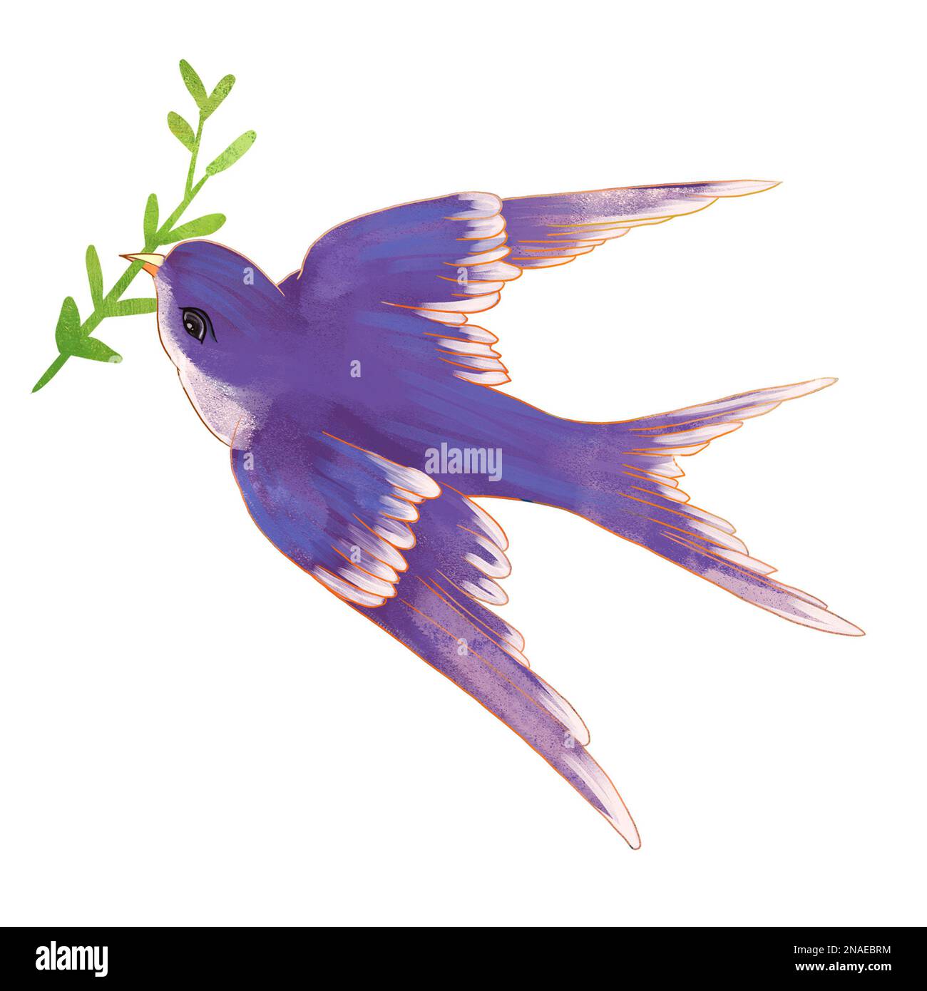 Purple Flying Birds