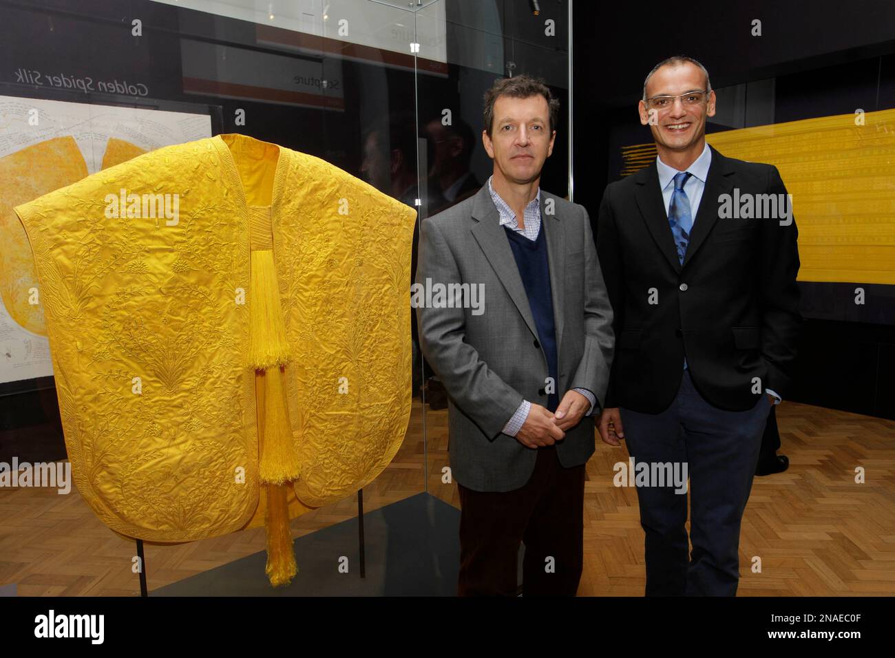 British designer Simon Peers, left, and US designer Nicholas Godley ...