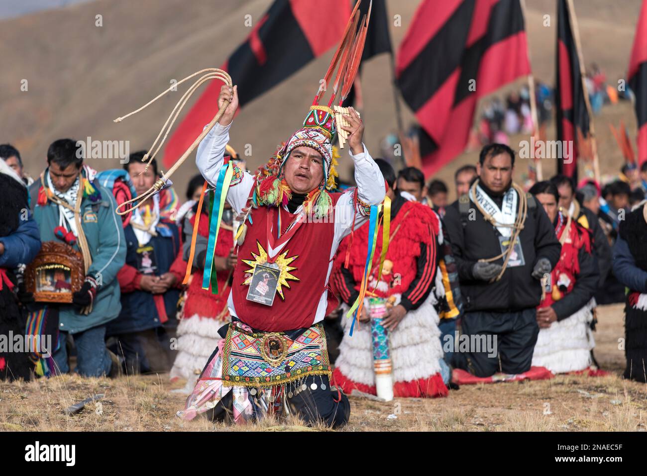 Celebrating the rising sun Stock Photo - Alamy