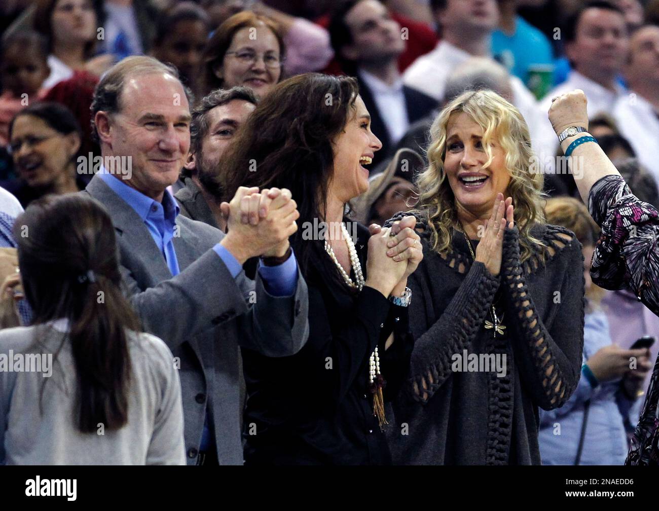 Jac Sperling, left, the NBA's governor of the New Orleans Hornets ...