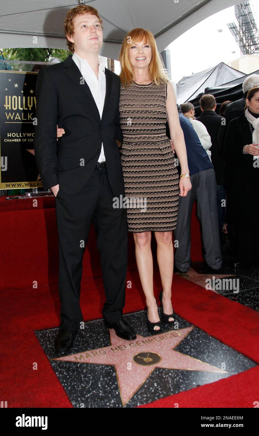 Hugh Howard Rosenberg, left, and Marg Helgenberger attend the ceremony ...
