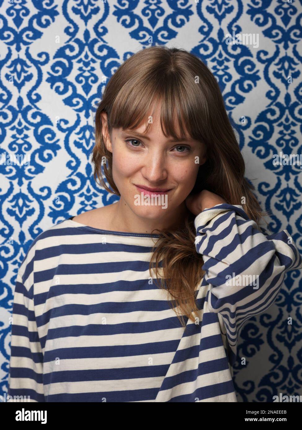 Actress Alexia Rasmussen, from the film "The Comedy," poses for a ...