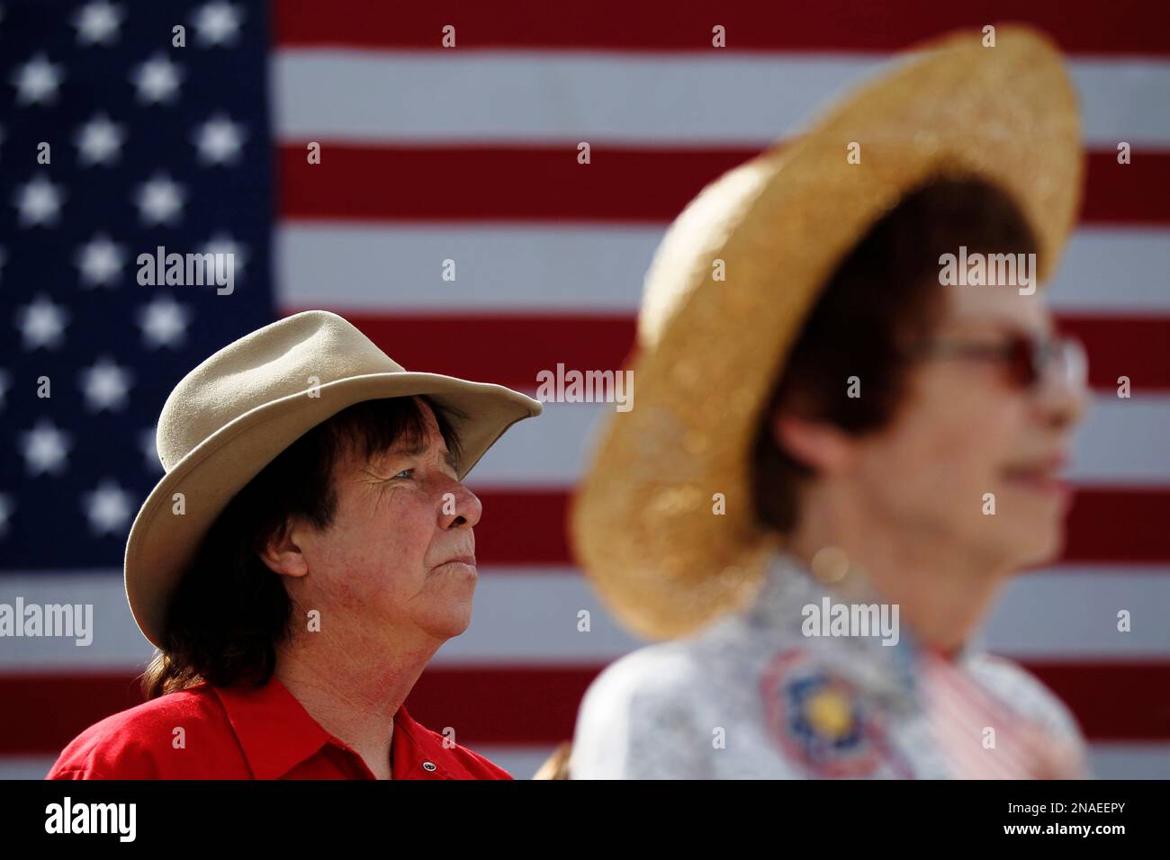 Paul Byther and his sister Diana Byther attend an event for Republican ...