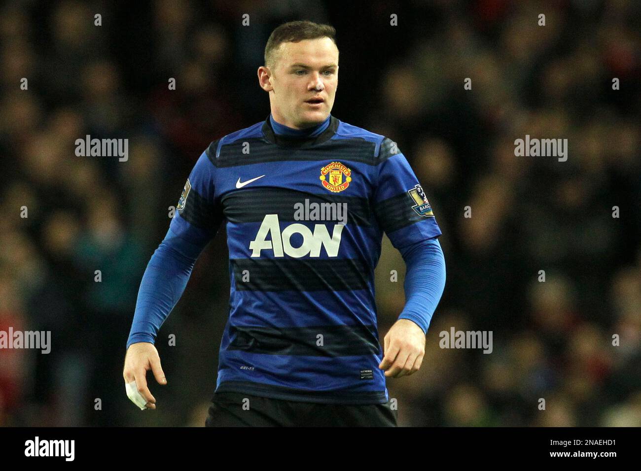 Manchester United's Wayne Rooney plays against Arsenal during their ...