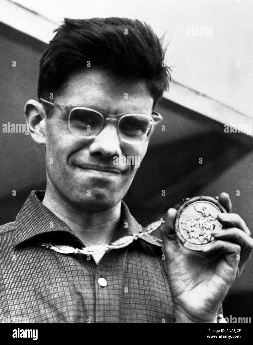 Britain's Donald Thompson, 27, from Cranford, Middlesex, poses at the ...