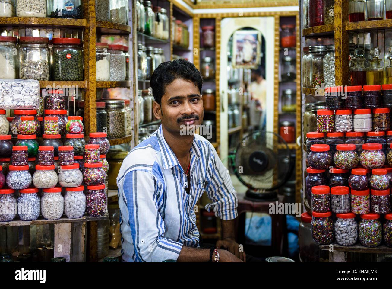 Traditional indian sweet shop hi-res stock photography and images - Alamy