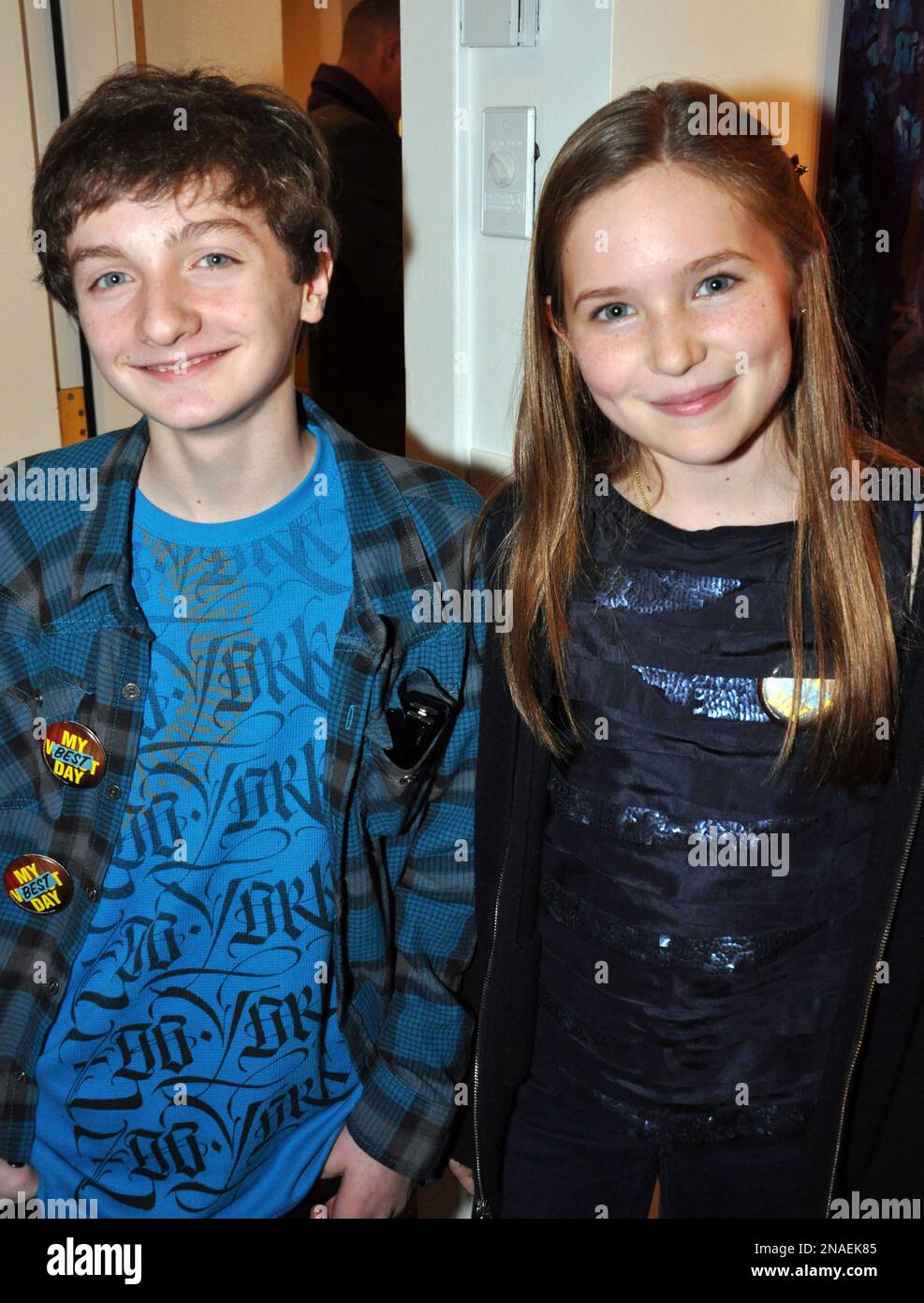 Actors Robert Saleno, left, and Haley Murphy, from the film "My Best ...