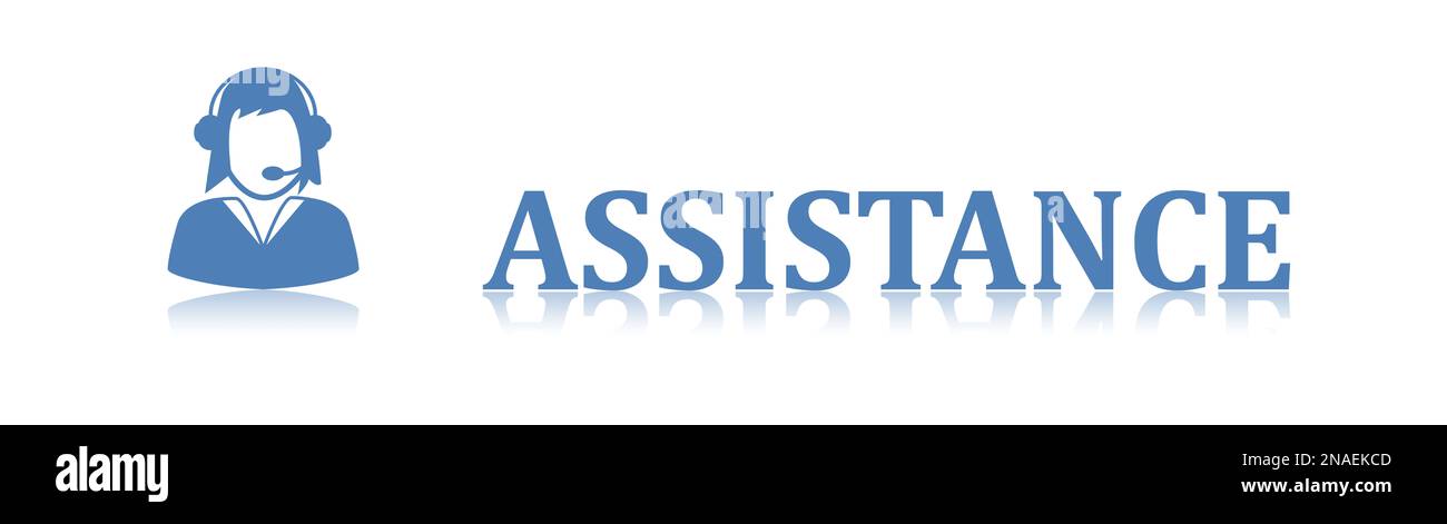 Illustration of an assistance concept Stock Photo - Alamy