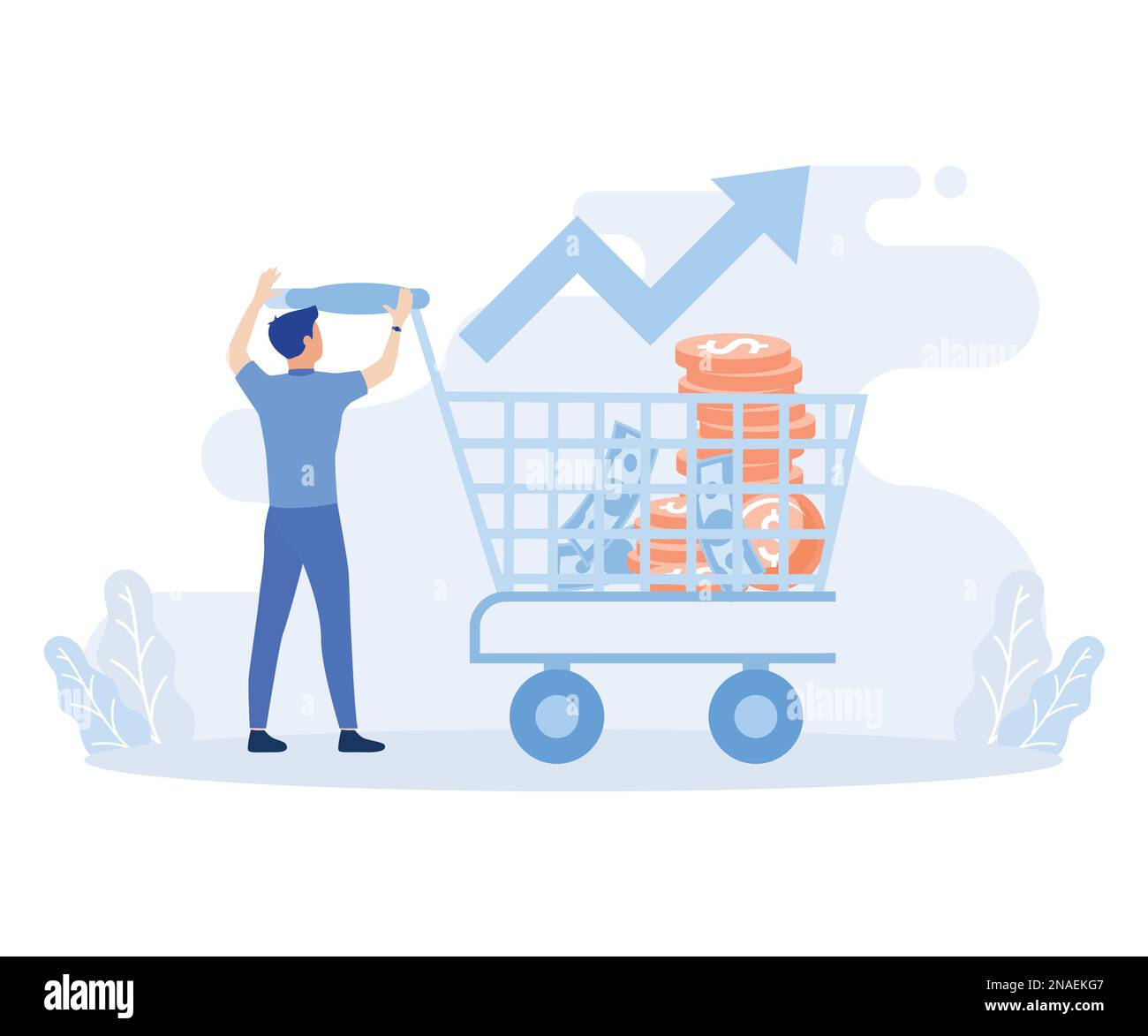 Public finance illustration. Central bank conduct monetary or fiscal ...