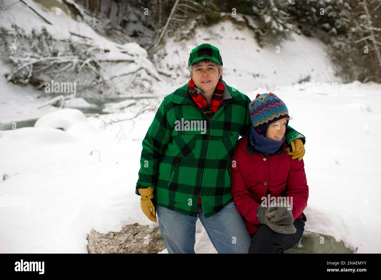 In this photo taken Jan. 16, 2012, June Tierney, left, and Kellie Burke ...